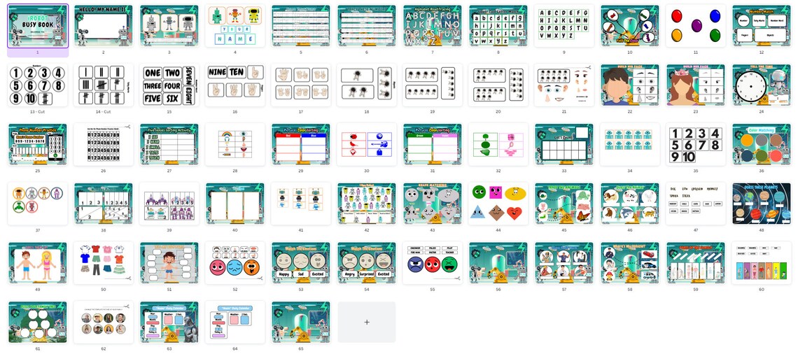 Busy Book - Digital Download, Canva Editable - Engaging Educational ...