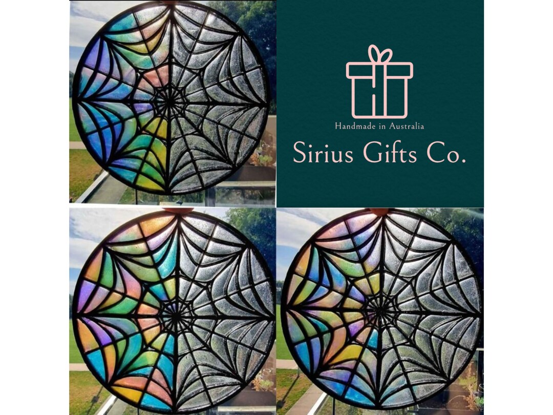 Wednesday Faux Stained Glass Hanging Resin Wall Decor - Etsy