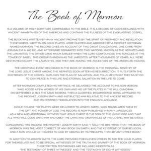 Book of Mormon Printable Poster original Digital Download - Etsy