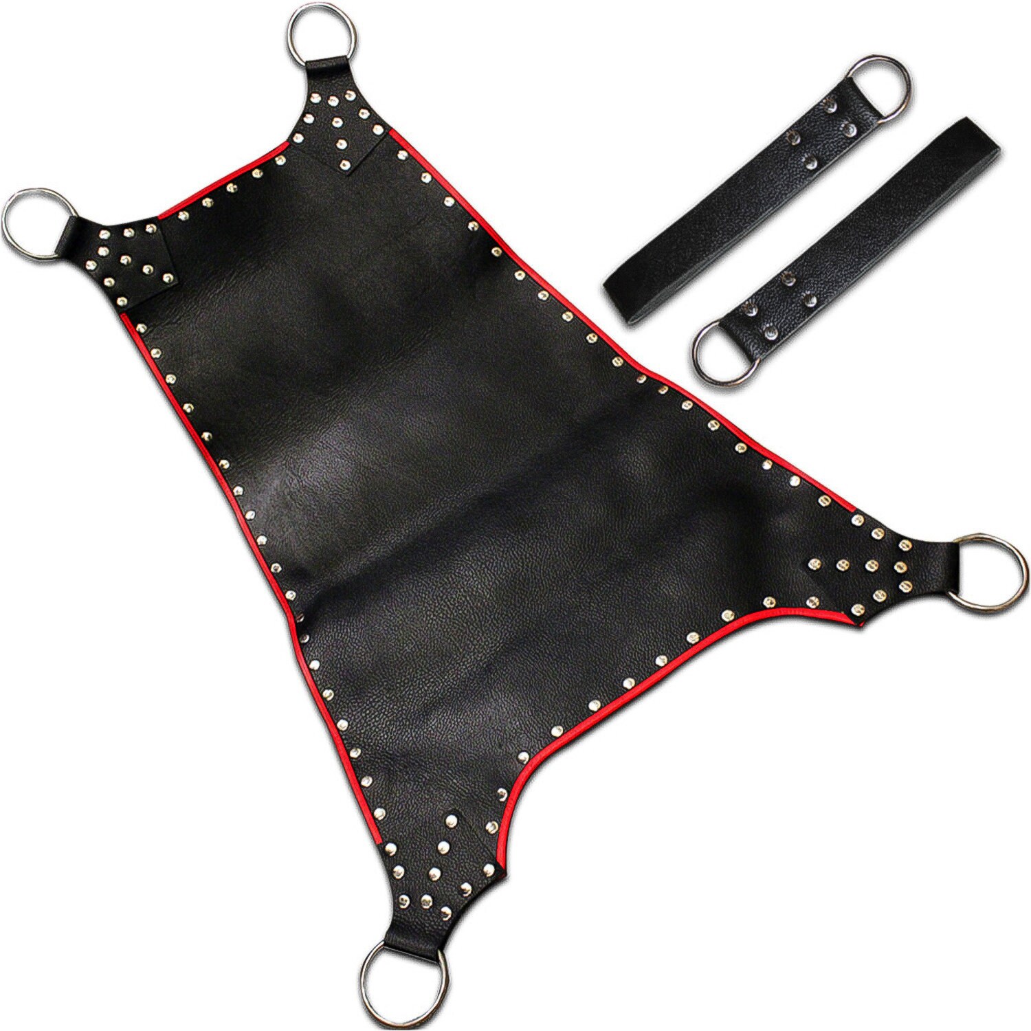 Genuine Original Black Leather Sling And Swing Bondage Leather Adult