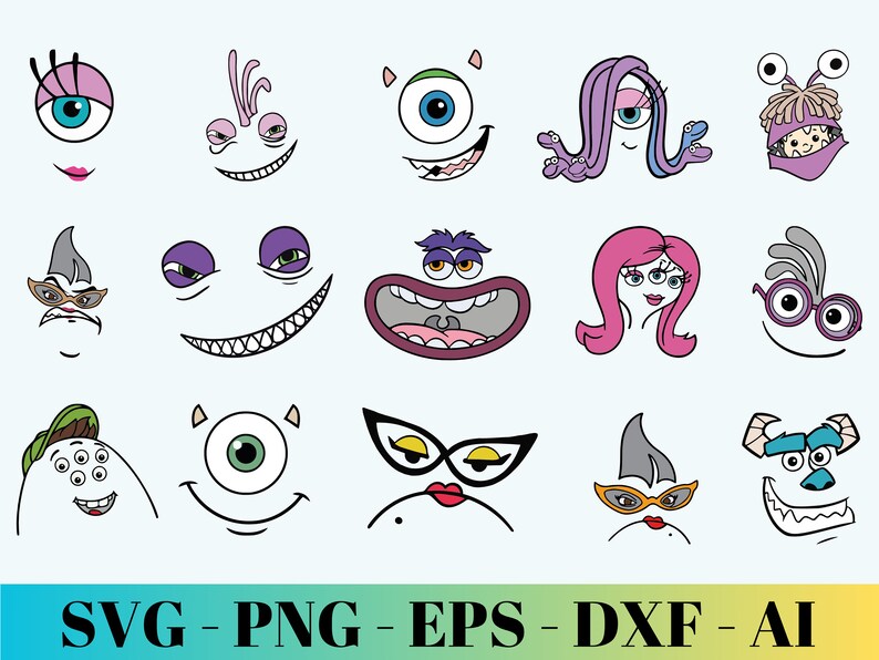Monster Inc Svg , Monster Inc , Cut File for Cricut Silhouette ...