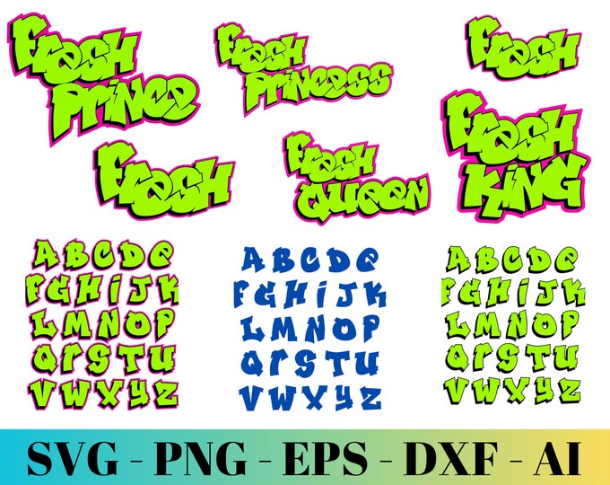 The Fresh Prince, Blue, Senior Style, Png, Svg, Greymoonstudio, - Etsy