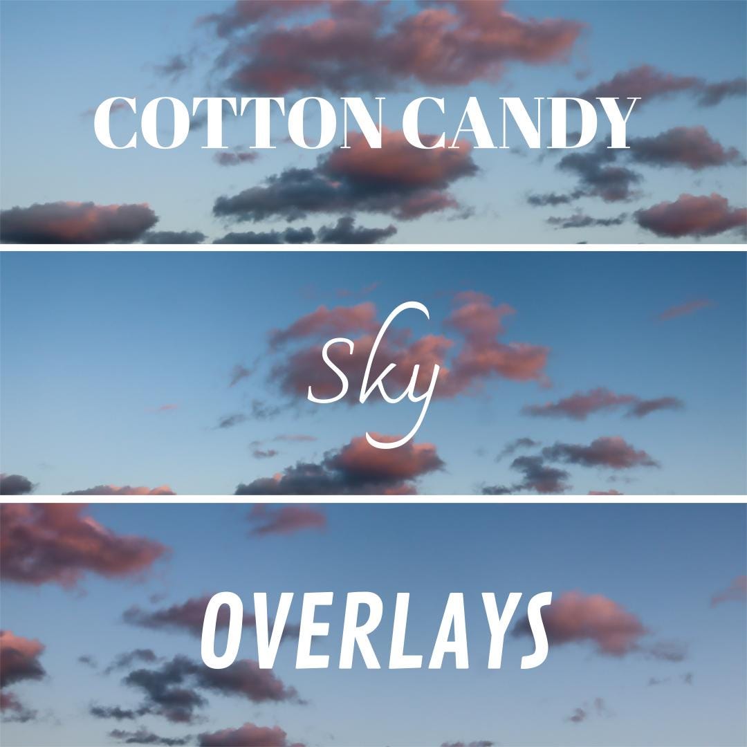Cotton Candy SKY OVERLAYS for PHOTOSHOP - Etsy UK