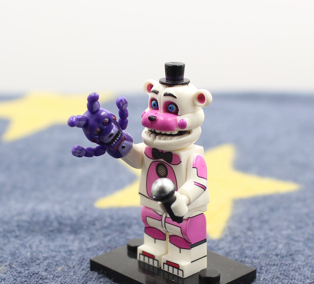 Custom Handmade Funtime Freddy MOC FNAF Mini-fig Building Toy - Etsy