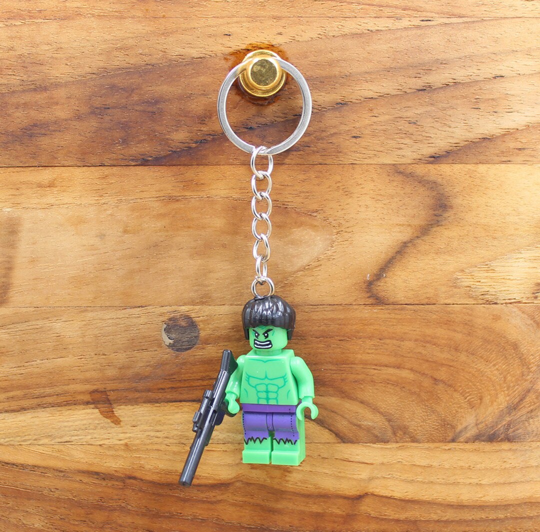 Custom Handmade Super Hero Hulk Unofficial Keychain Keyring Bag Charm ...