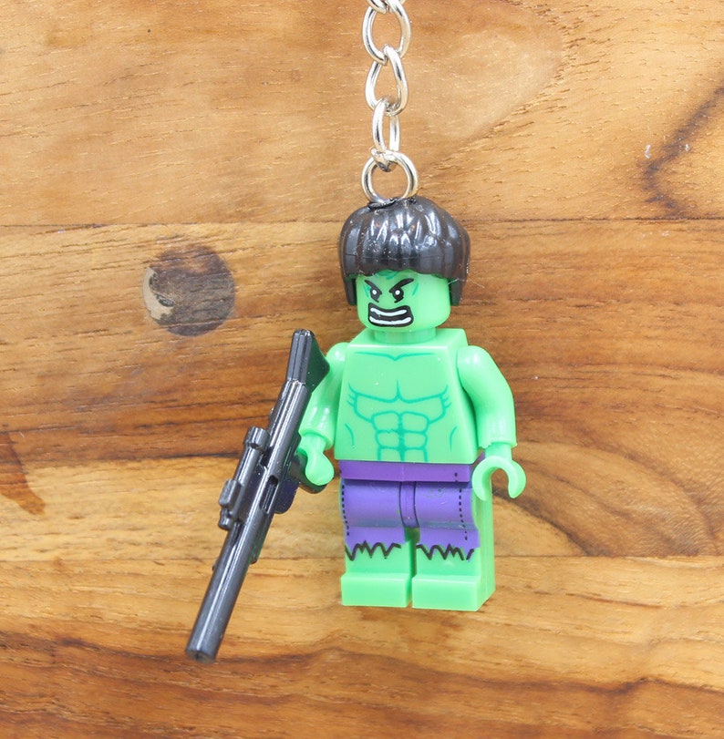 Custom Handmade Super Hero Hulk Unofficial Keychain Keyring Bag Charm ...