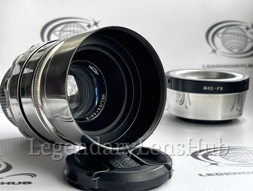KMZ HELIOS-44-2 2/58 Mm Lens With M42–fujifilm (FX) X-mount Adapter - Etsy
