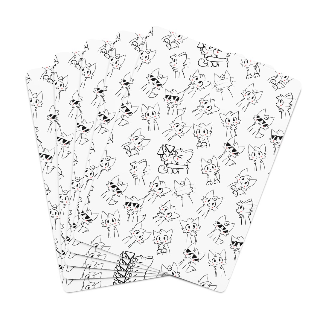 Boykisser Custom Poker Cards, Furry, Fun, Femboy, LGBTQ - Etsy