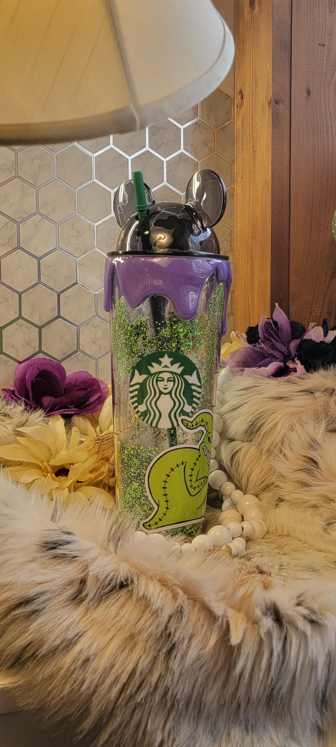 Oogie Boogie Hero Nightmare 24oz Double Walled Dry Snowglobe Tumbler ...