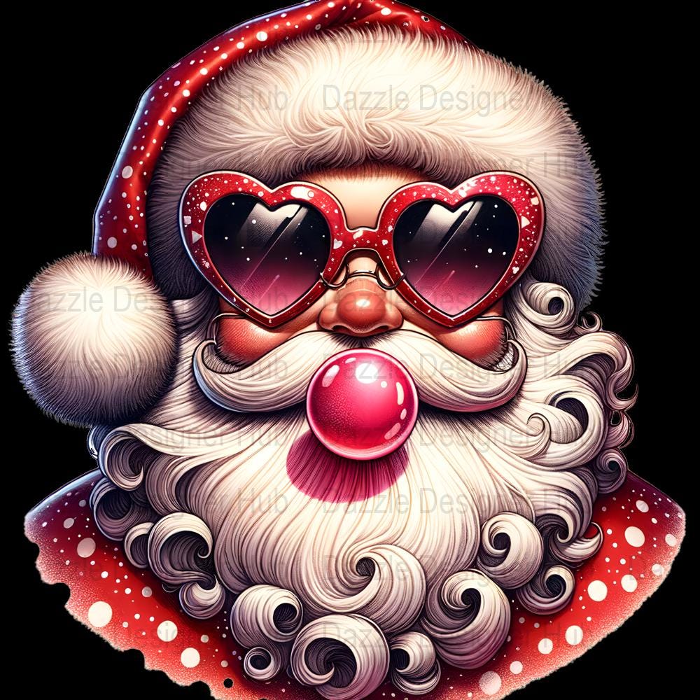 Christmas Santa Clipart Bundle, 10 PNG Designs, Cute Holiday Clipart ...