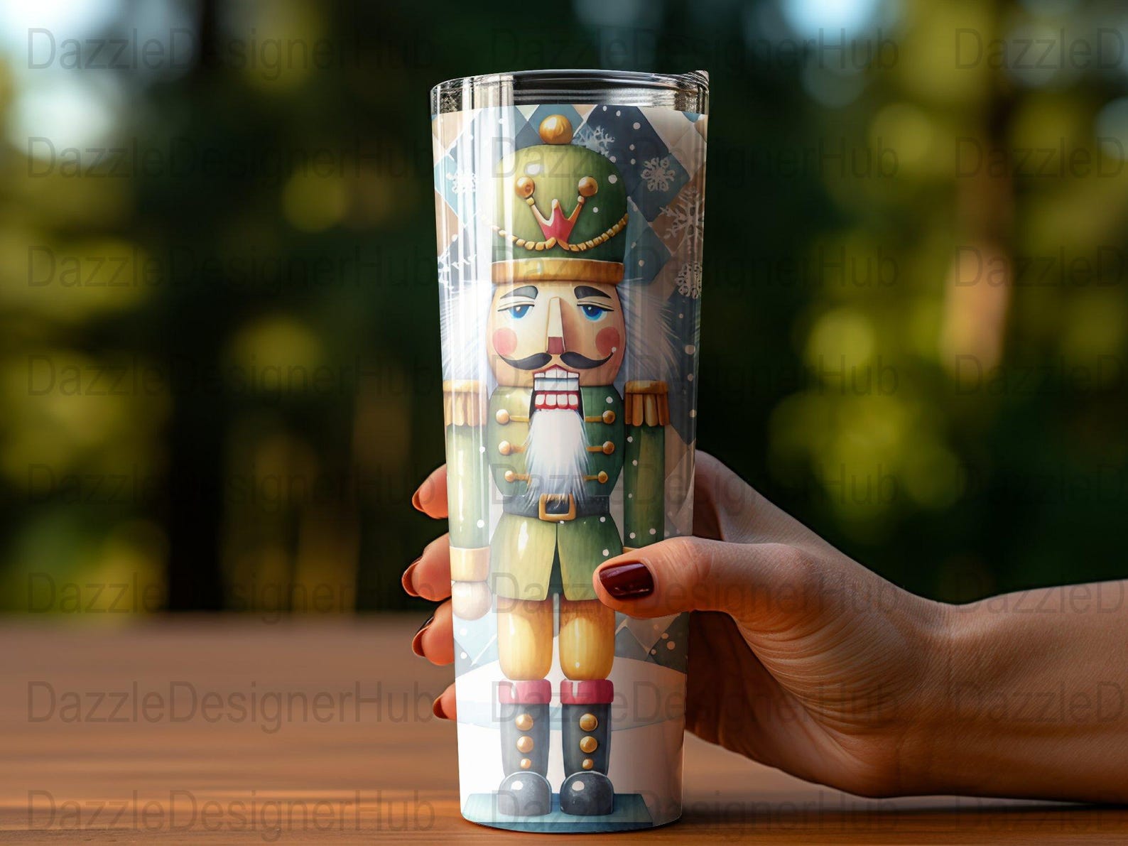 Nutcracker Digital Tumbler Wrap, Christmas Nutcracker Sublimation ...