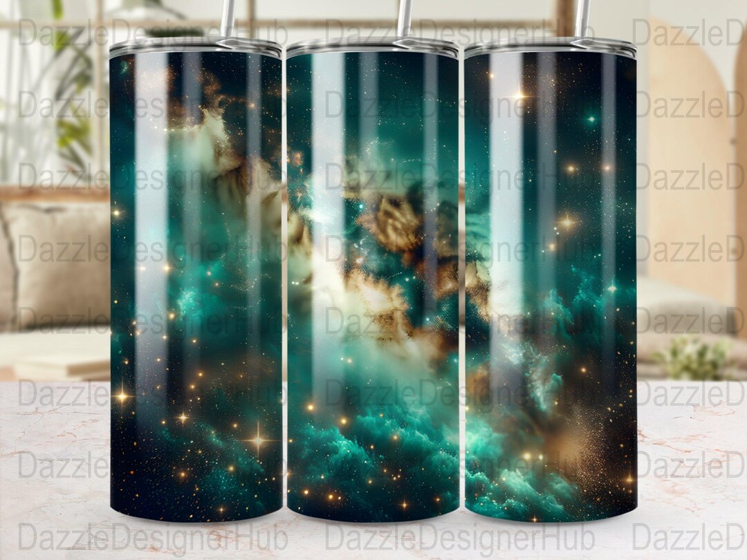 Galaxy Tumbler Wrap, Space Nebula Skinny Tumbler Sublimation, 20 Oz ...