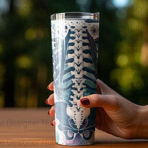 Physical Therapy Tumbler Wrap: Spine Anatomy Design (digital Design) - Etsy