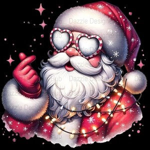 Christmas Santa Clipart Bundle, 10 PNG Designs, Cute Holiday Clipart ...