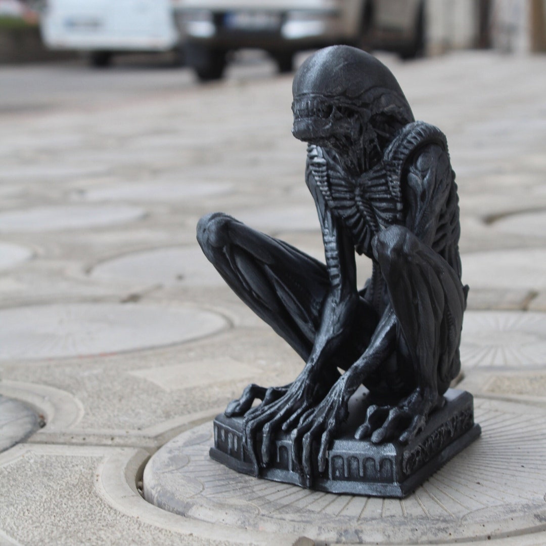 Sitting Alien Action Figure - Etsy