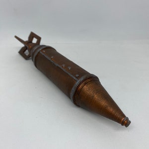 Handmade Rust Rocket: Fan Art Decor (20cm) - Etsy