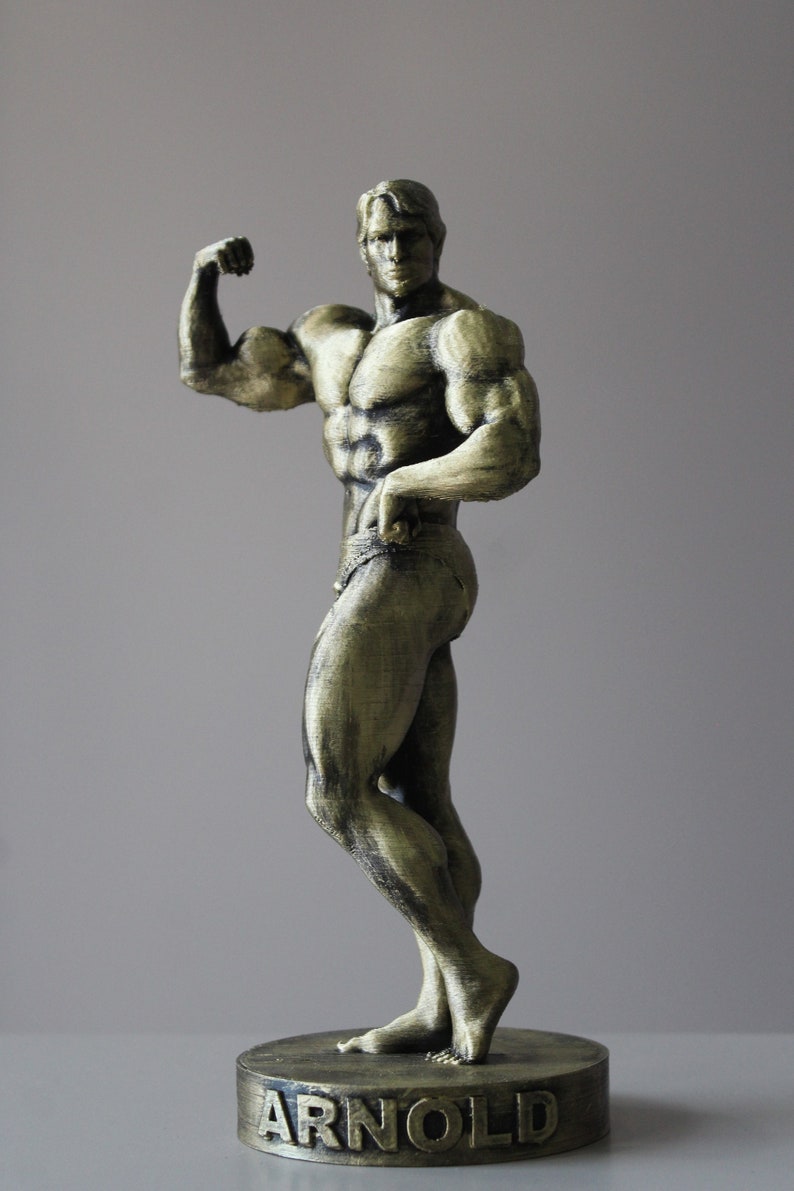 Arnold Bodybuilding Statue, Fitness Motivational Desk Decor, Gym Gift ...