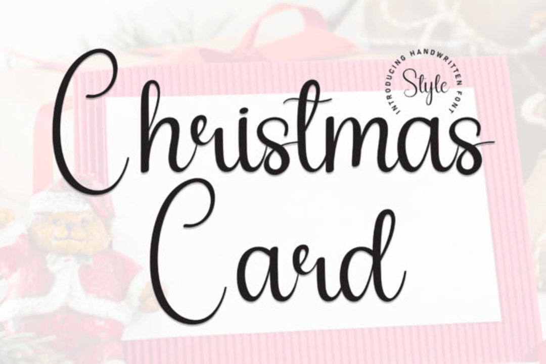 Christmas Card Font, Luxury Font, Cricut Font, Casual Font, Modern Font ...