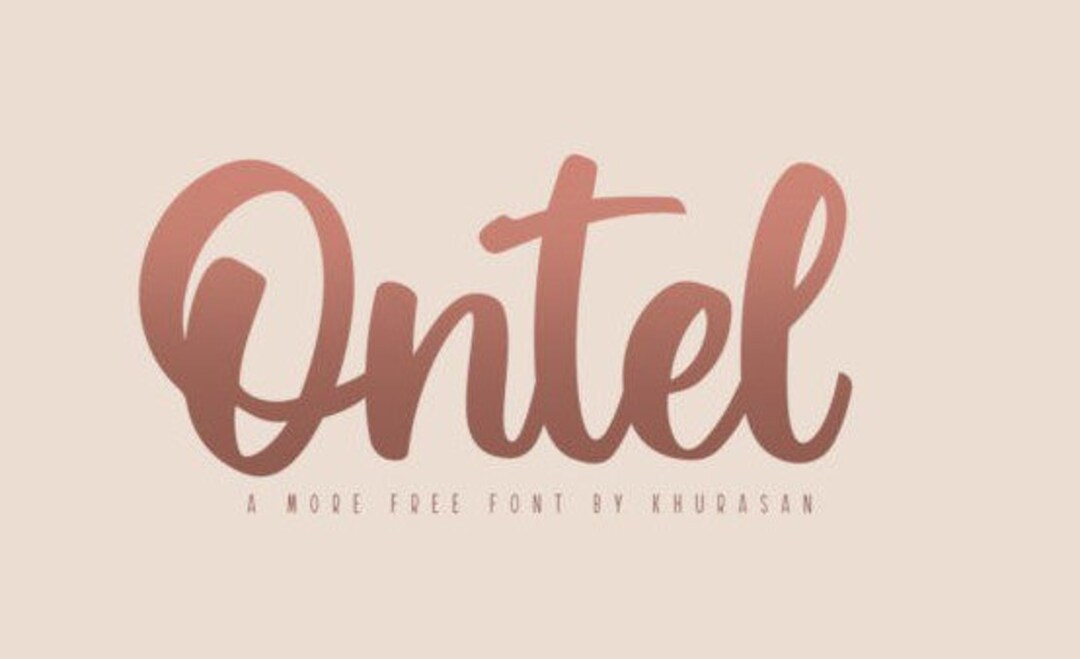 Ontel Font, Modern Classic Font, Handwritten Font, Personal Display ...