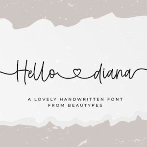 Hello Diana Font, Sport Font, Cricut Font, Baseball Font, Modern Font ...