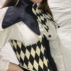 Buffoon Costume, Collar and Corset Medieval Cosplay, Baroque Jester ...