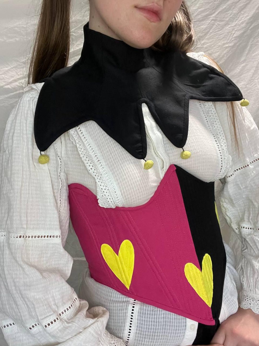 Fizzarolli Cosplay Costume, Hand-painted Jester Corset, Hazbin Hotel ...