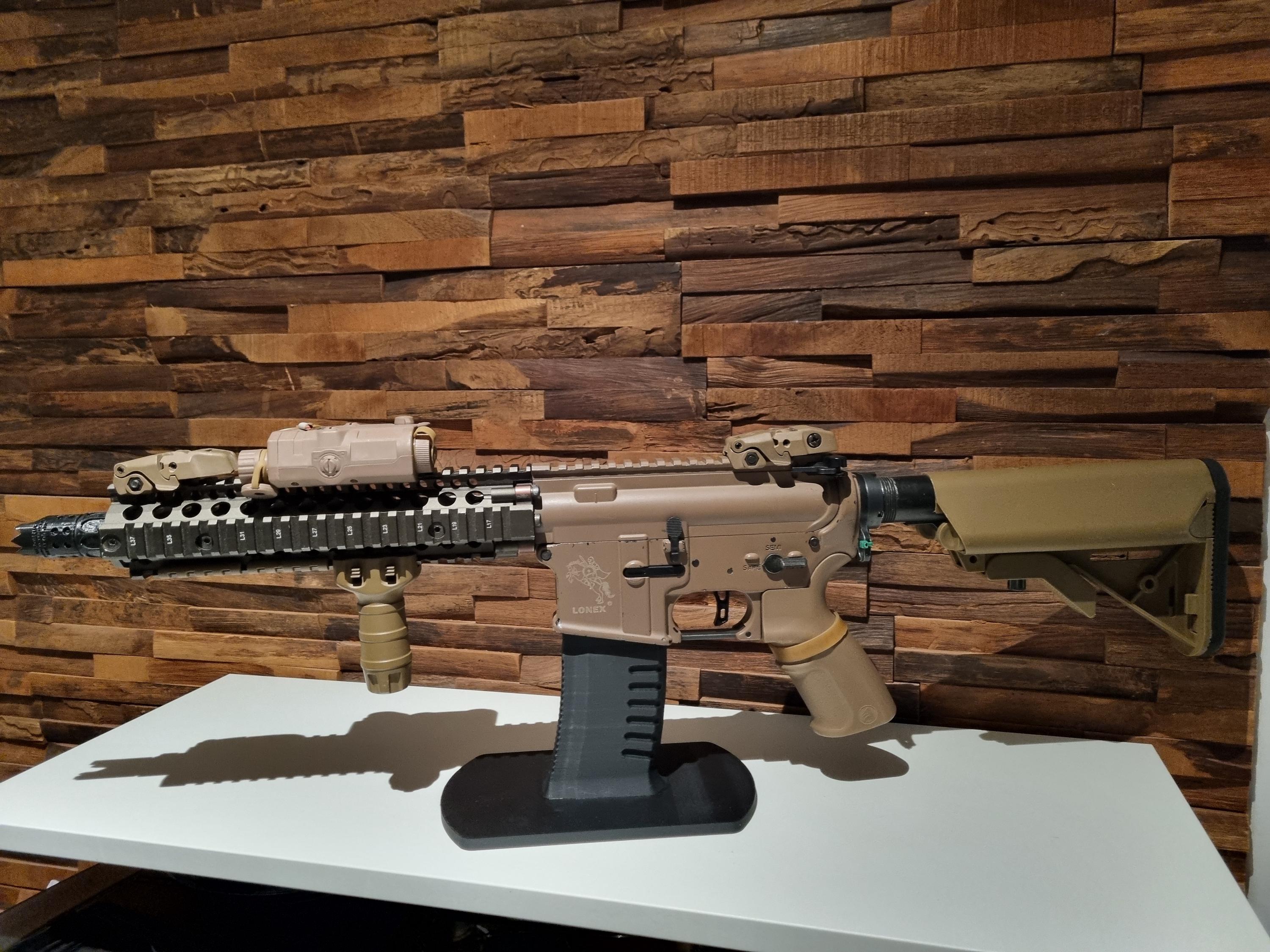 AR 15 M4 Sig Sauer MCX Weapon Display Stand Rifle Stand Weapon Stand ...