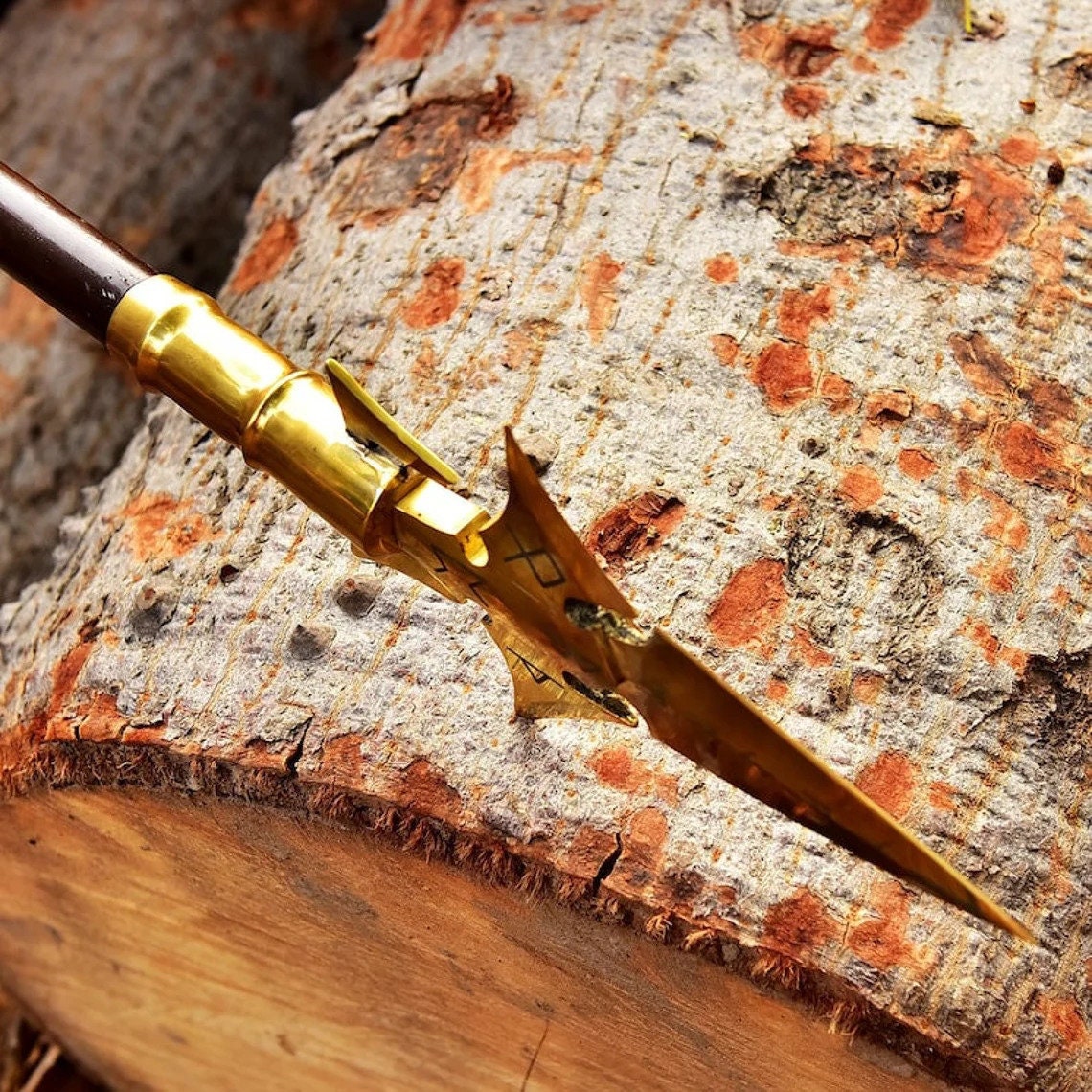 Gungnir Spear of Odin Handmade Viking Spear With Wooden Tree of Life ...