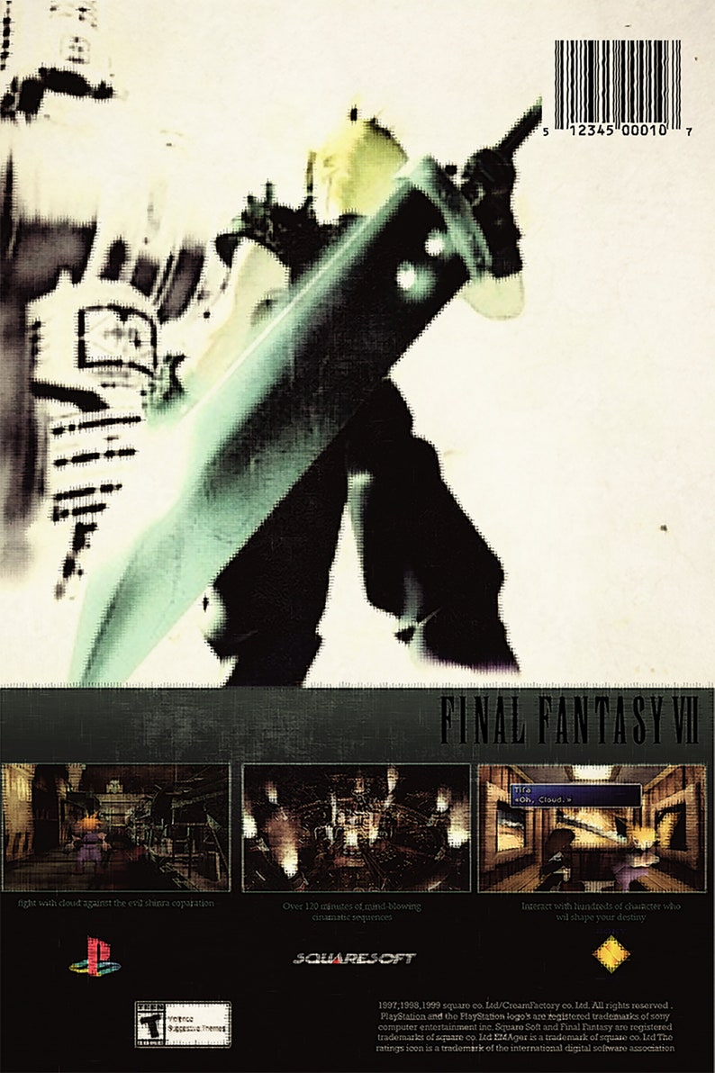Final Fantasy VII Worn Out Poster - Etsy