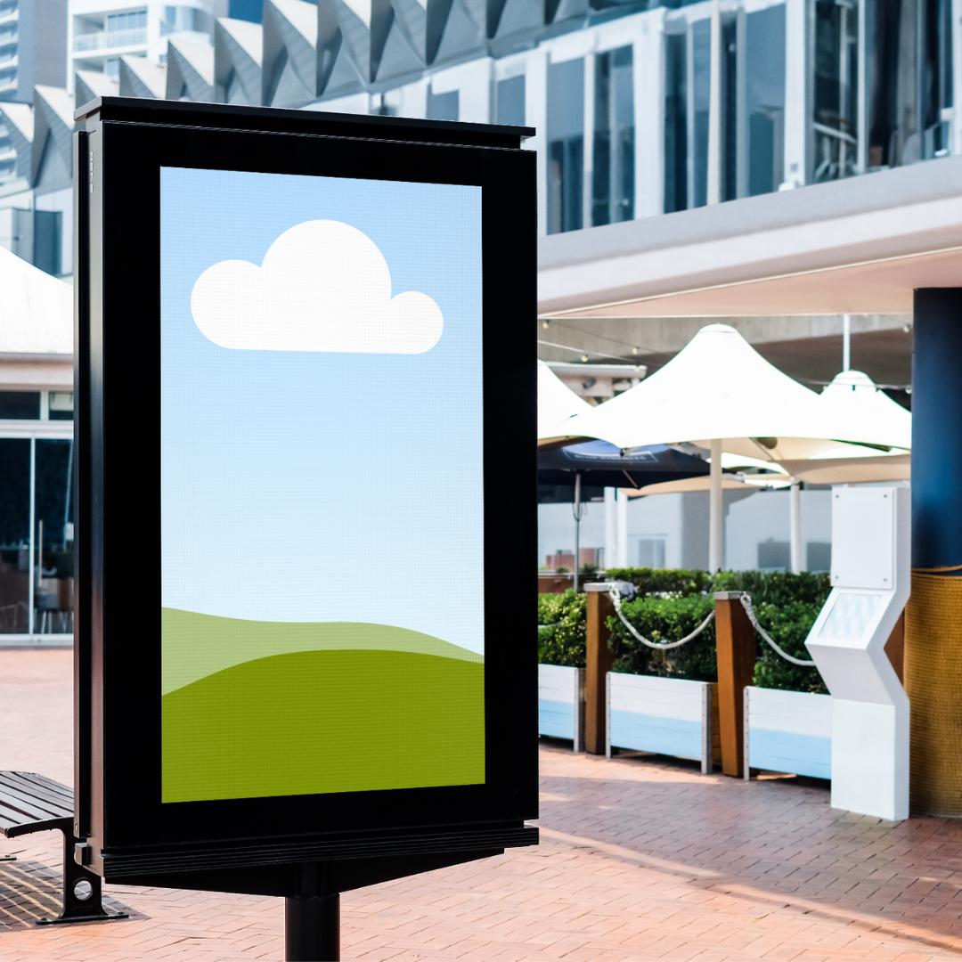 Billboard Mockup, Sign Mockup, Flag Mockup, Information Sign Mockup ...