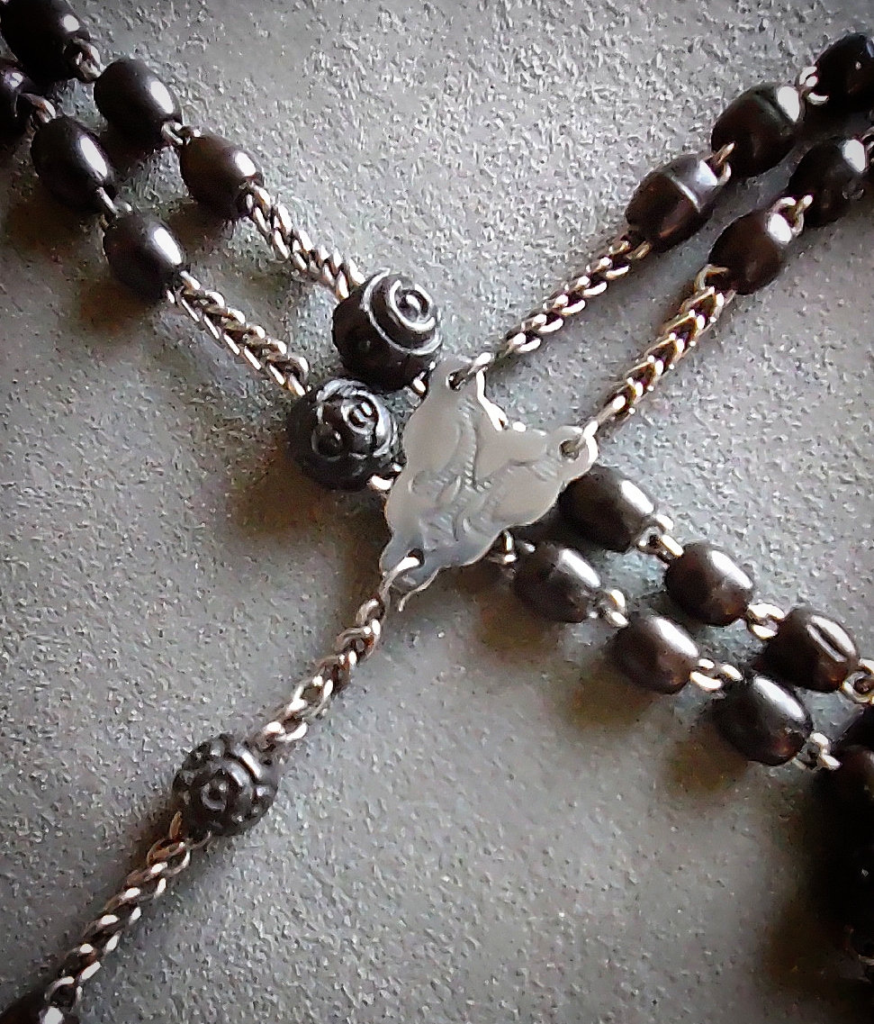 PRIMITIVE 1880's DOMINICAN HABIT Rosary, 15 Decades, Very Rare, France ...
