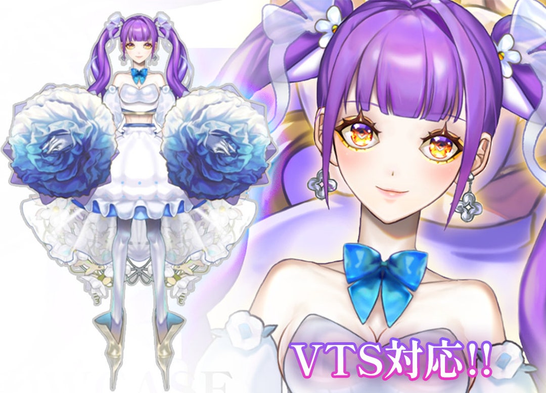 FLOWER DOLL Full Body/fully Rigged Live2d Anime Mode, Premade Live2d ...