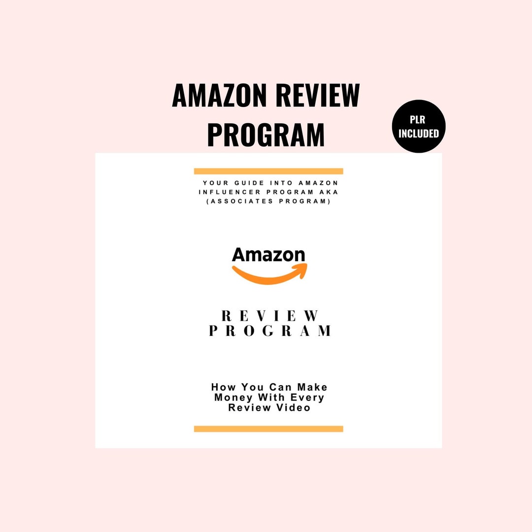 Amazon Review Program PLR Guide | Amazon Influencer Program | Amazon ...
