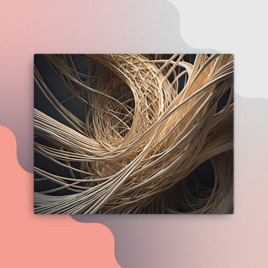 Canvas the Softness of Interwoven Complexity. DNA8 - Etsy