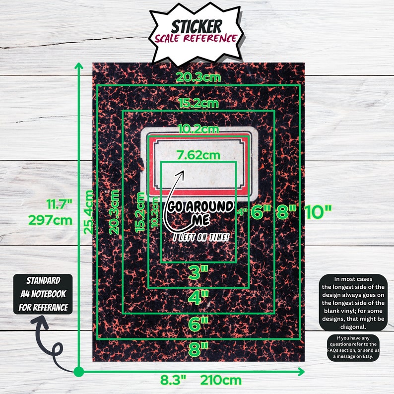 Go Around Me I Left on Time Bumper Sticker, Funny Bumper Sticker, Meme ...