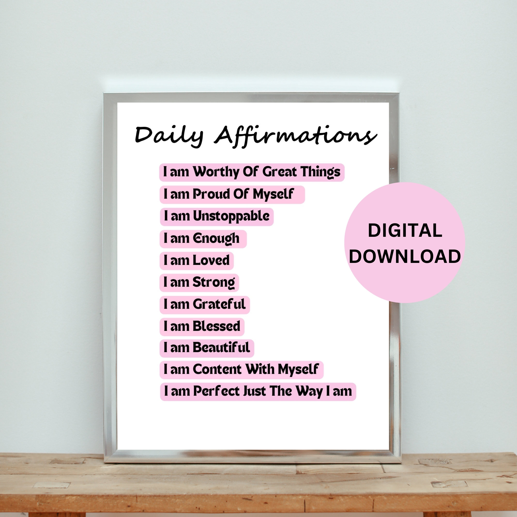 Positive Affirmations Therapy Office, Therapist Decor, Mental Health ...