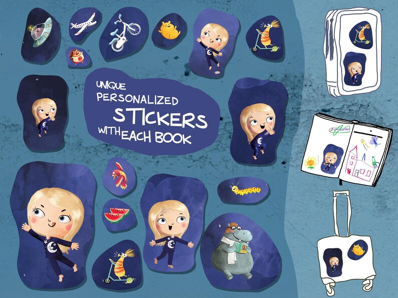 Personalized Empowering Book With Stickers for Children Custom Name ...