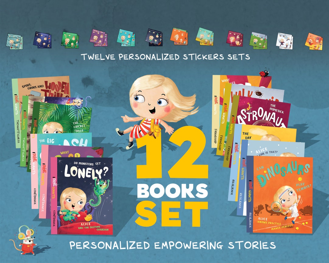 Personalized Empowering Children's Books Stickers Birthday Gift Custom ...