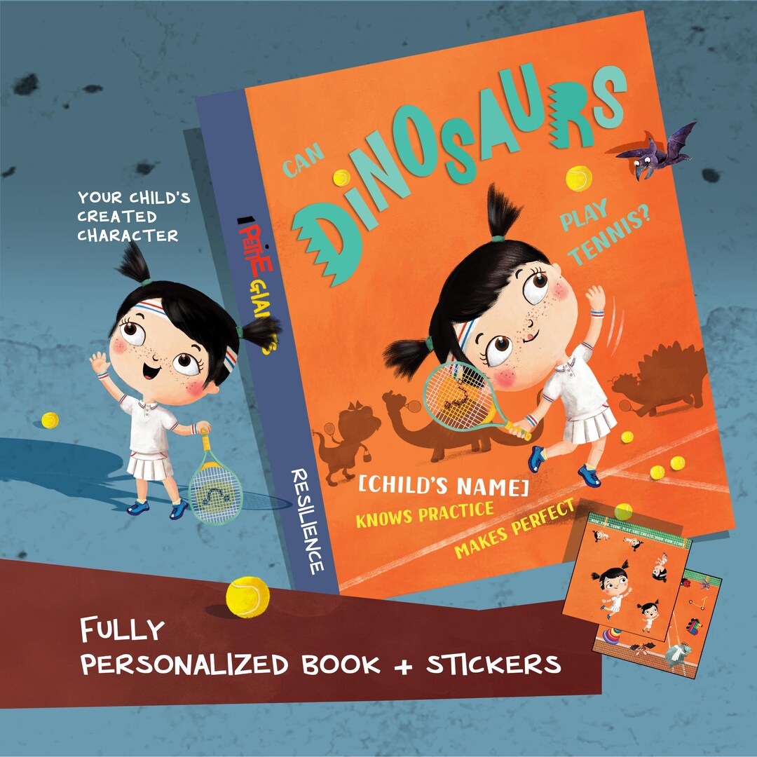 Personalized Dinosaurs Storybook With Stickers for Children Custom Name ...
