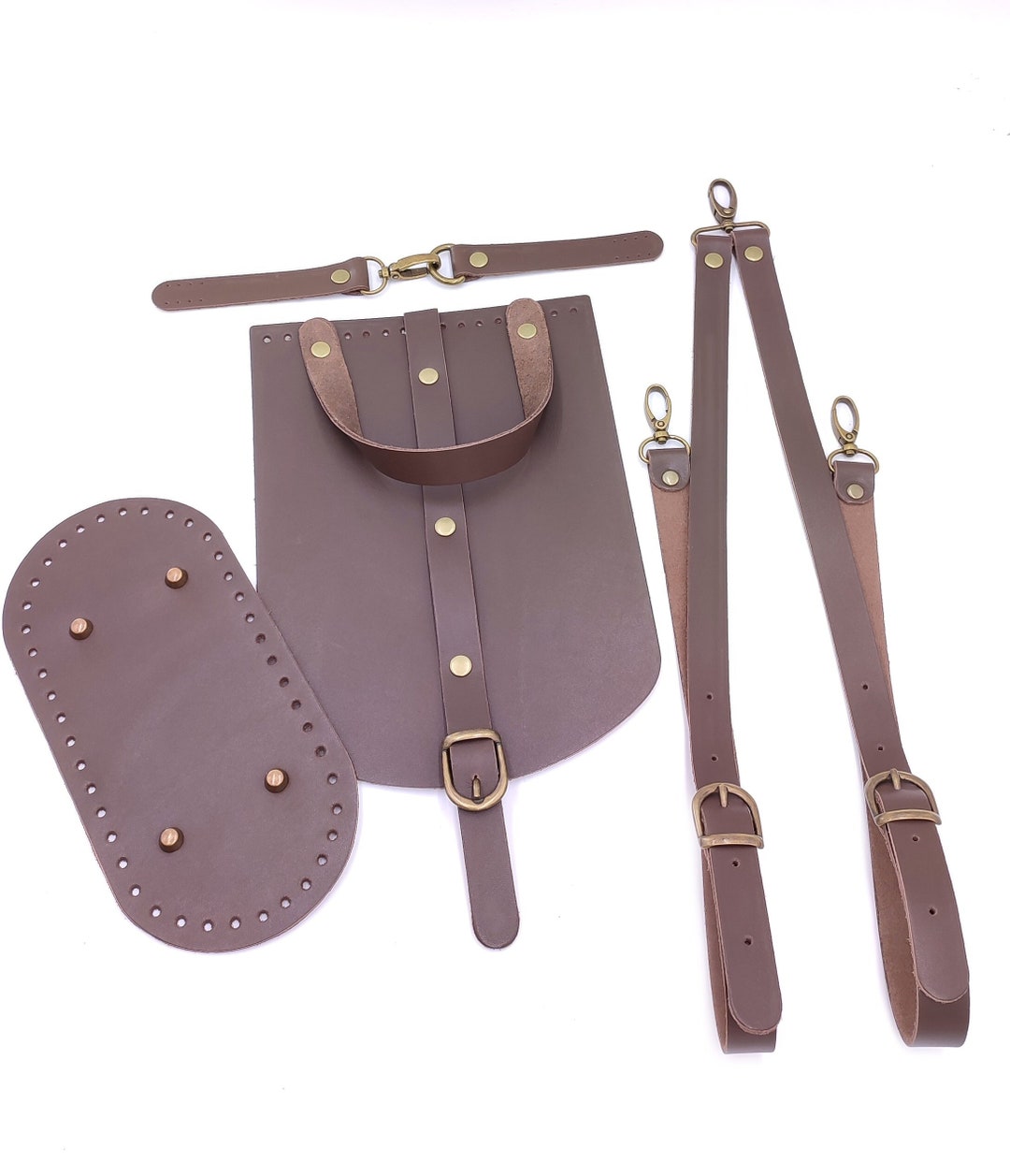 Base for Creating a Crochet Backpack. Leather Cover for a Backpack ...