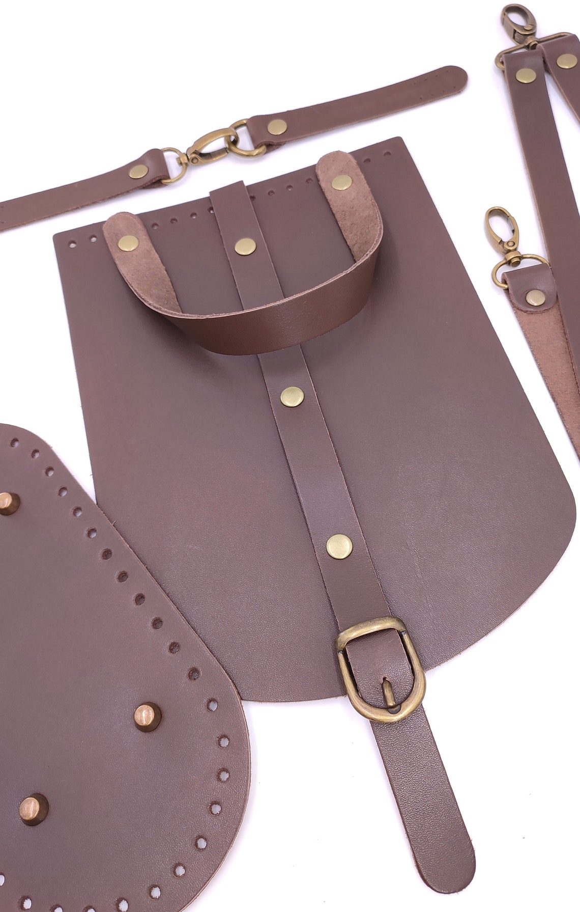 Base for Creating a Crochet Backpack. Leather Cover for a Backpack ...