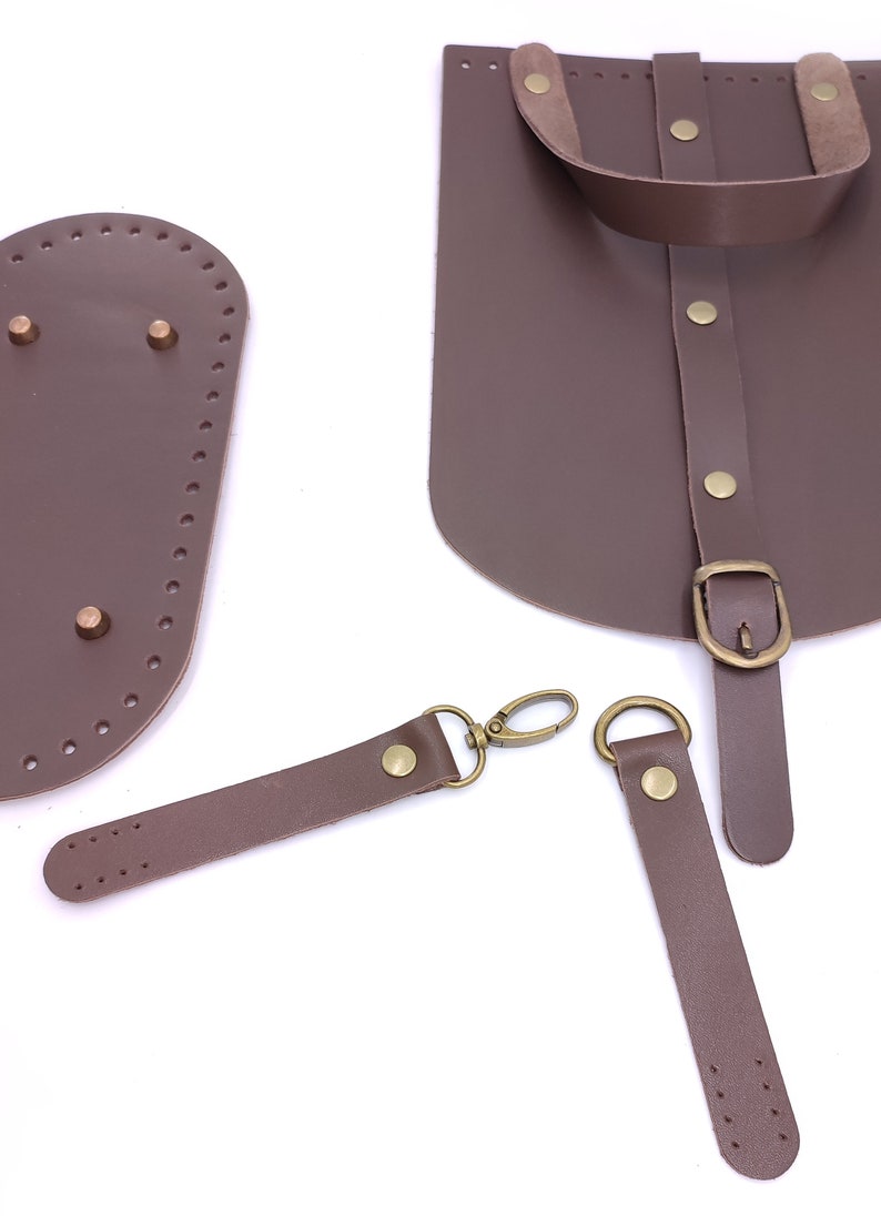 Base for Creating a Crochet Backpack. Leather Cover for a Backpack ...