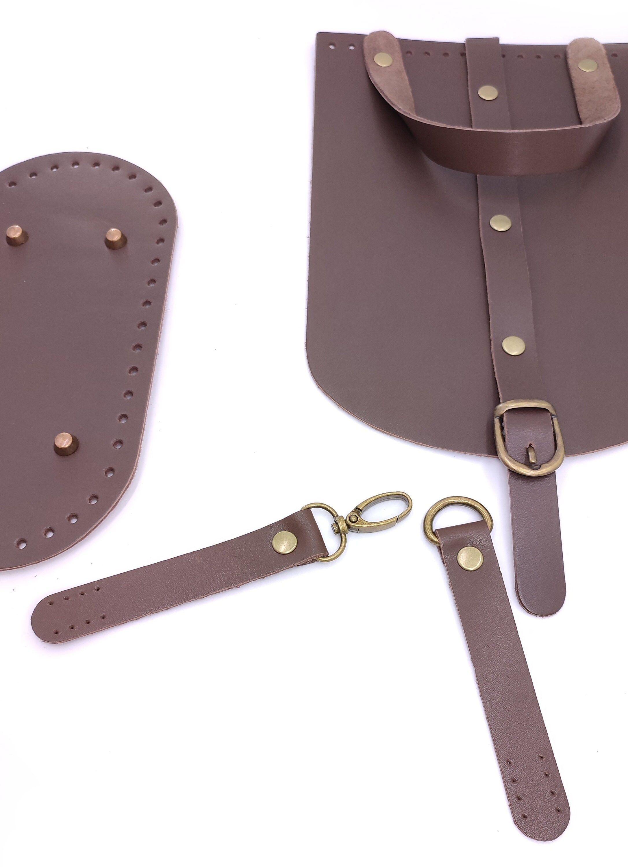 Base for Creating a Crochet Backpack. Leather Cover for a Backpack ...