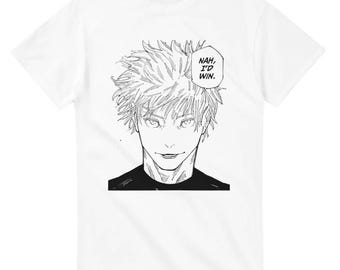Gojo "i'd Win" T-shirt | Jujutsu Kaisen Clothing | Manga T-shirt - Etsy