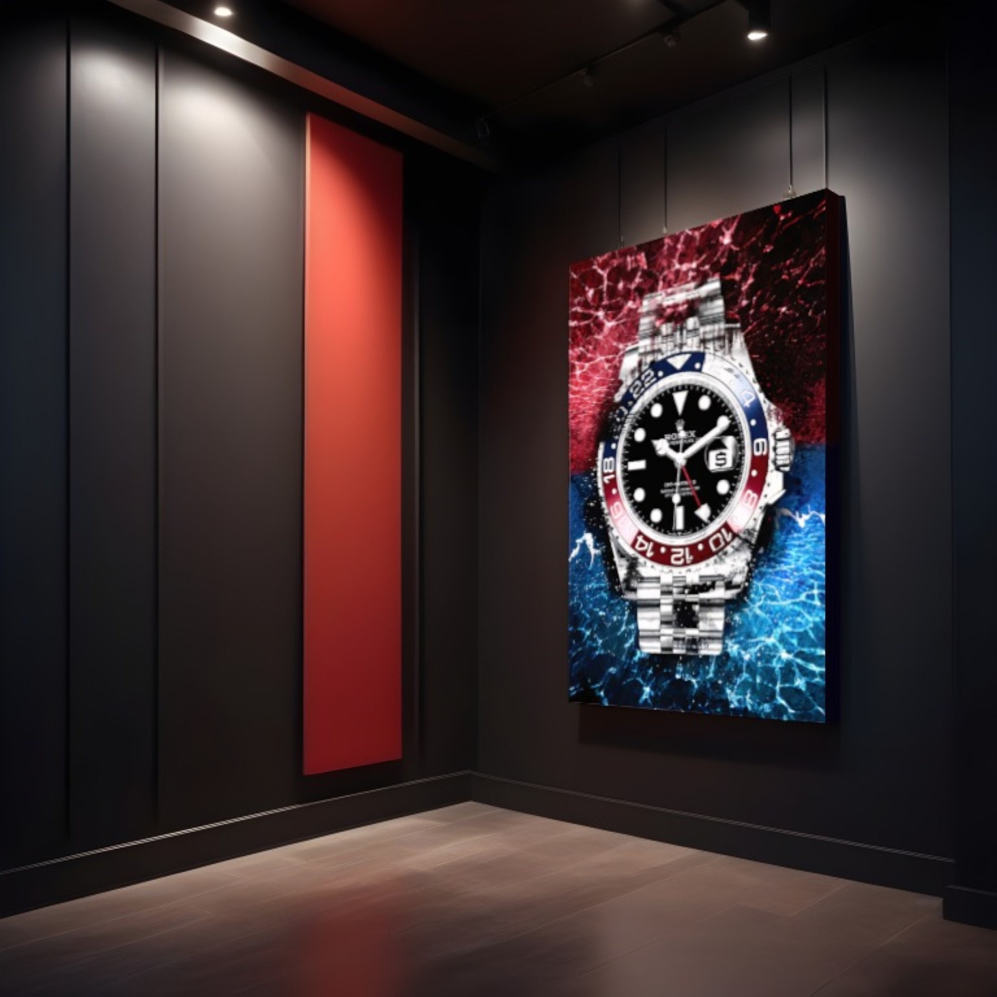 Rolex Pepsi Wall Art DIY Frame Canvas Art Work Print Poster High ...
