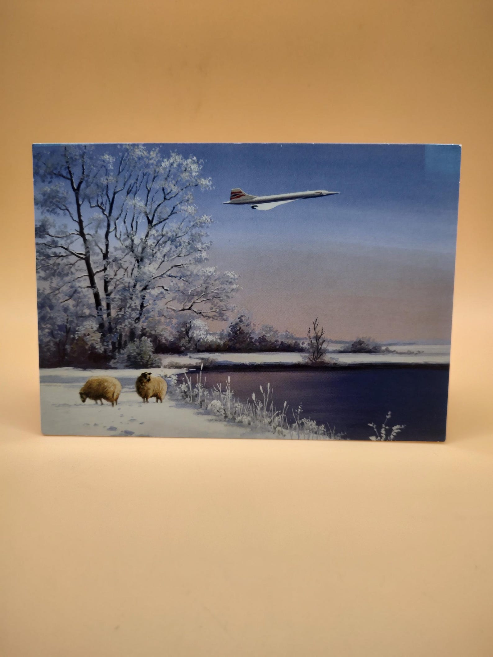 British Airways Concorde Christmas Cards and Envelopes X6 Artwork by ...
