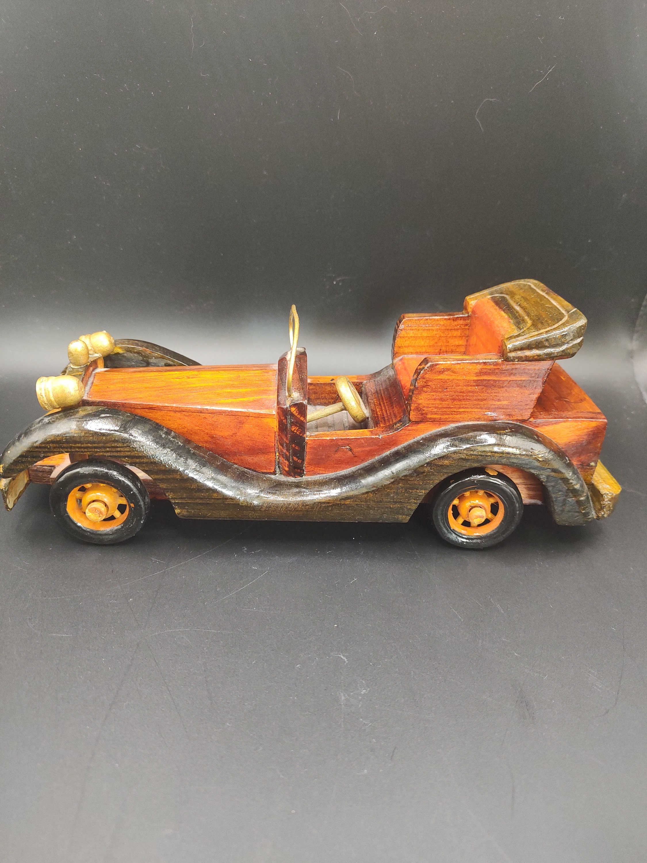 Car Vintage Handmade Wooden Toy Model Car - Etsy