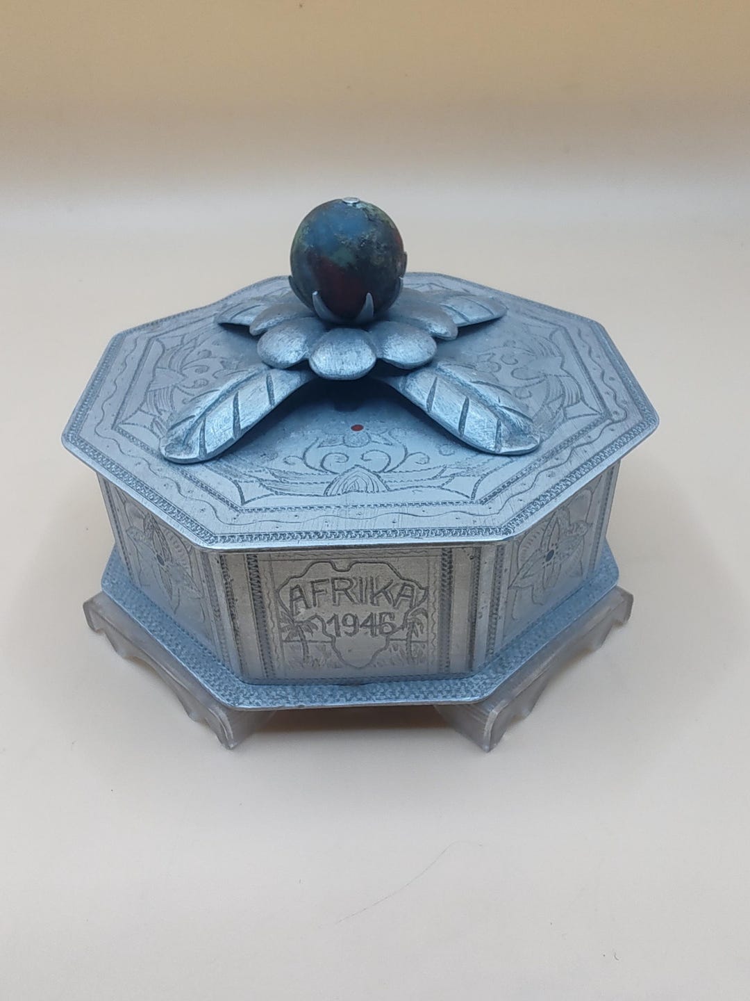 Trench Art Trinket Box 1946 Made by German POW in Egypt World War II - Etsy