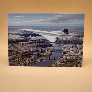 British Airways Concorde Christmas Cards and Envelopes X6 Artwork by ...