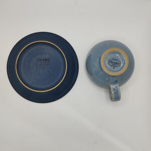 Denby Blue Jetty Teacup and Saucer - Etsy